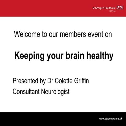 Keeping your brain healthy | PPT