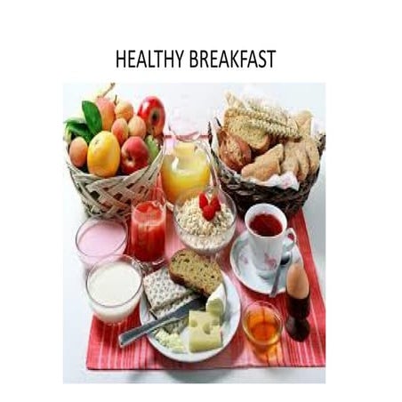 Healthy breakfast | PDF