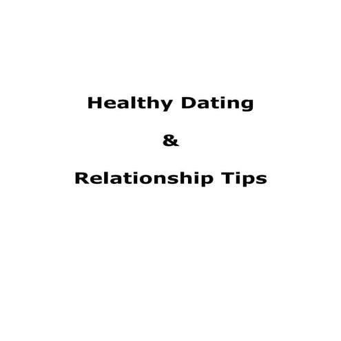 Skills for a healthy relationship | PPTX