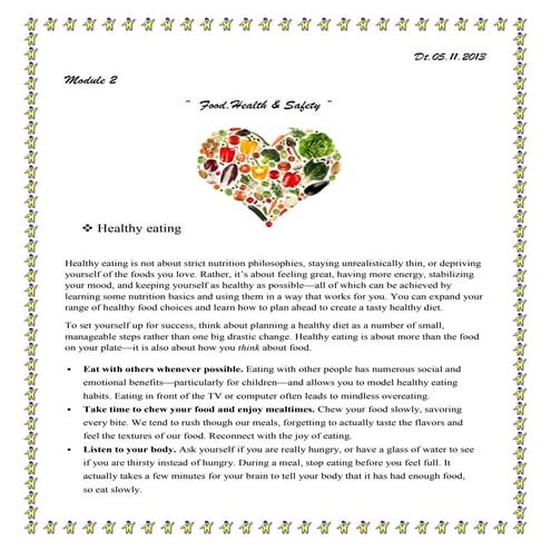 Healthy eating | PDF