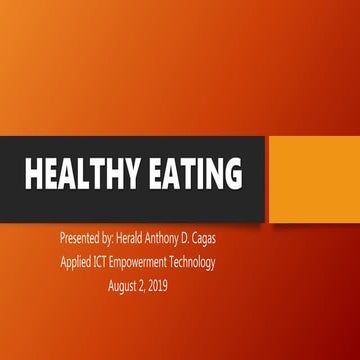 Healthy eating | PPTX