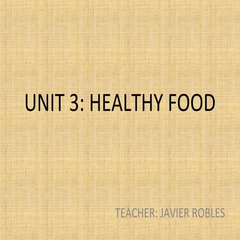 Healthy food | PPT