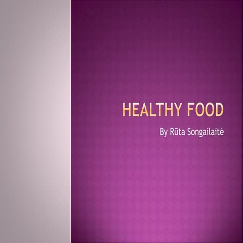 Healthy Food | PPTX