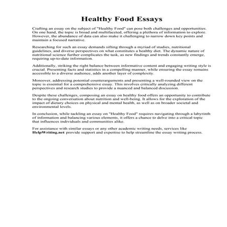 Healthy Food Essays.pdf