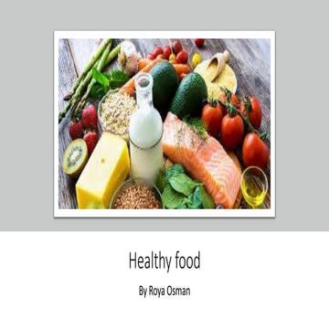 Healthy food simple definition | PPTX | Nutrition | Healthy Living