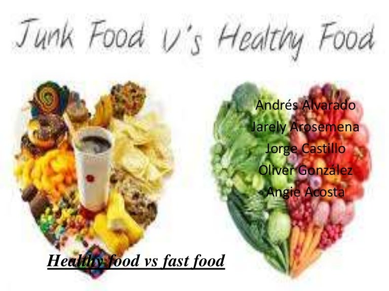 Healthy food vs fast food