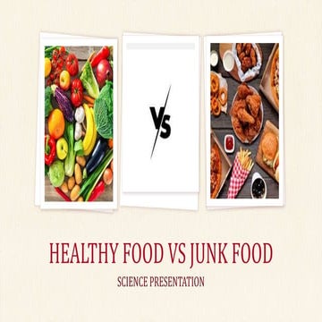 Healthy Food Vs Junk Food Ppt