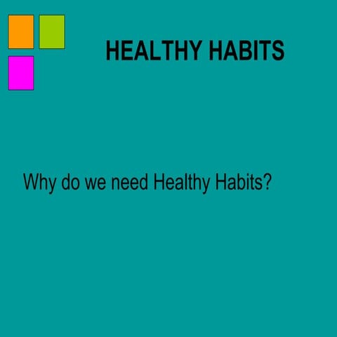 Healthy habits | PPT