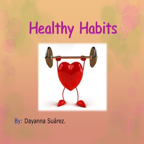 Healthy habits | PPTX