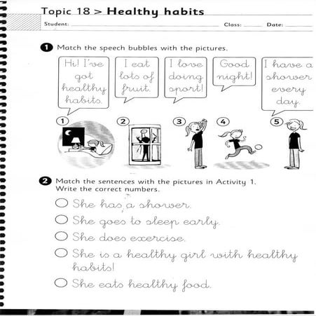 Healthy habits 2 | PDF