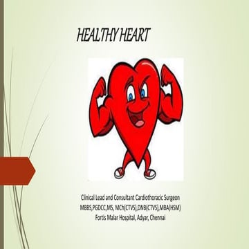 HEALTHY HEART PPT.pptx | Heart and Cardiovascular Diseases | Diseases ...