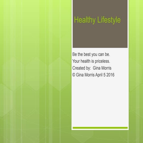 Healthy lifestyle | PPT