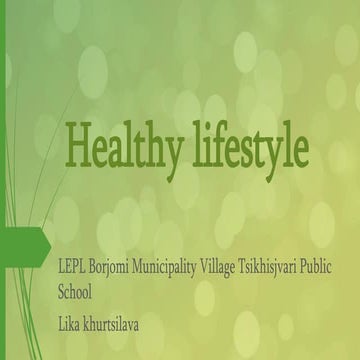 Healthy lifestyle | PPT