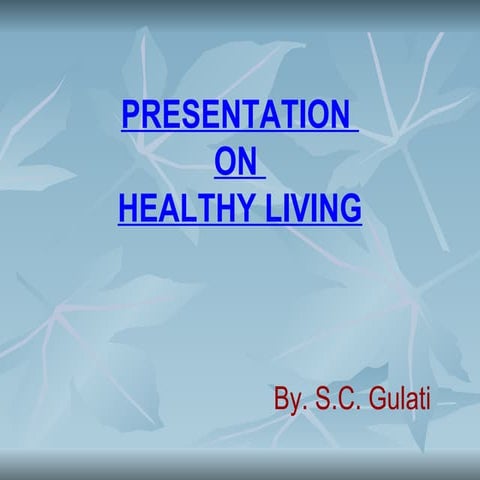 Healthy Living | PPT