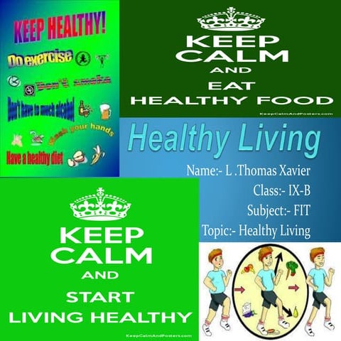 Healthy living | PPTX