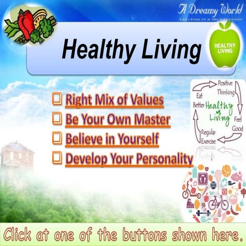 Healthy living class 9-10 icse project work | PPTX