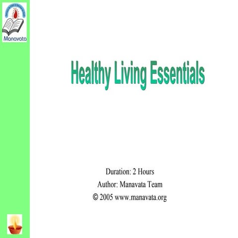 Healthy Living Essentials | PPT