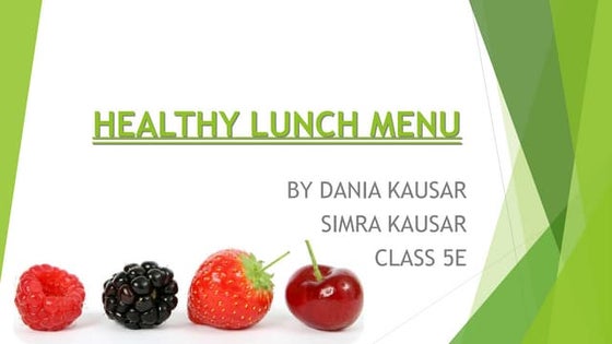 Eating Healthy During A Pandemic Ppt