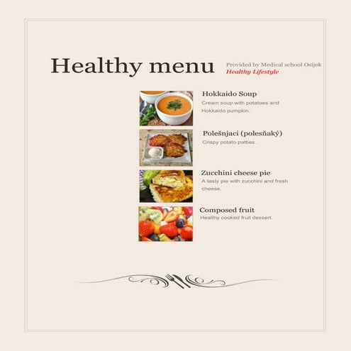 Healthy menu | PDF