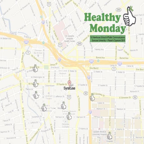 Healthy Monday/Foursquare Campaign Book | PPT