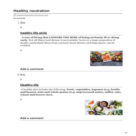 healthy life | PDF