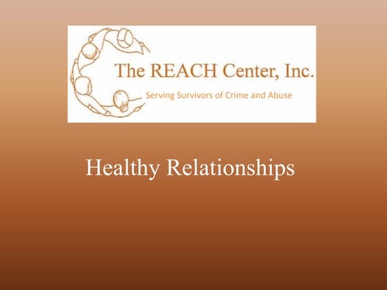 Healthy relationships | PPTX