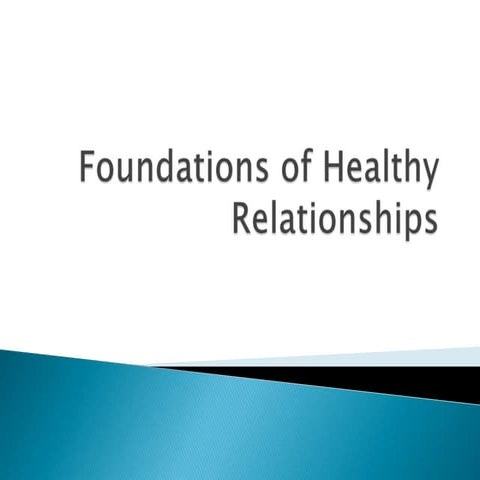 Healthy relationships | PPTX