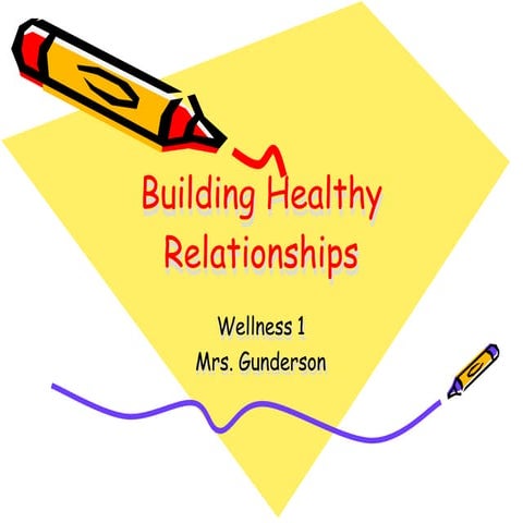 healthy relationships - PPT on Building Healthy Relationships by Mrs ...