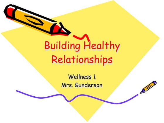 Healthy relationships | PPTX