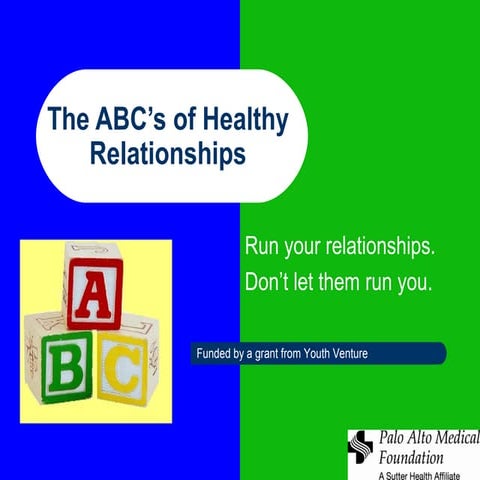 Healthy relationships | PPTX