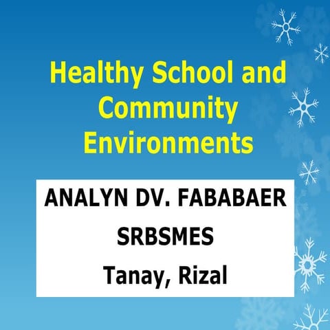 Healthy School and community Environmnet.pptx