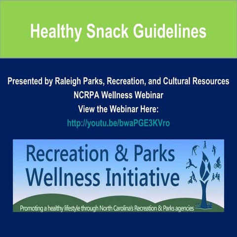 Healthy Snack Presentation | PPT