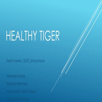 Healthy tiger | PPTX