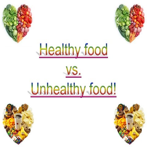 Healthy Food Vs Junk Food Ppt