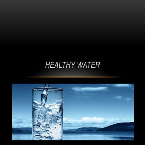 Water and health | PPTX