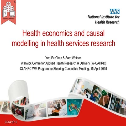 Health economics and causal modelling in Health Services Research | PPT