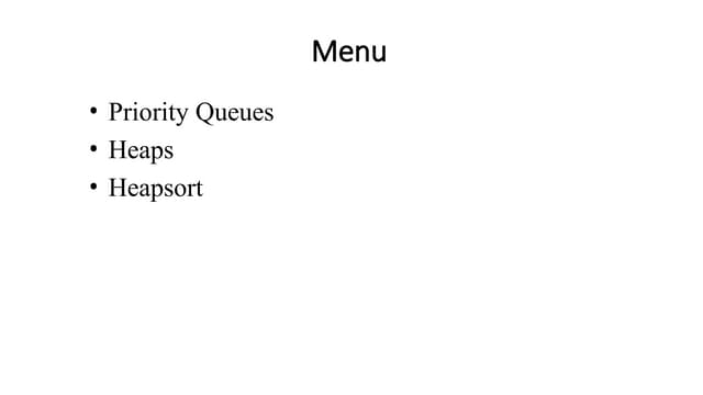 Lec 17 heap data structure | PPT