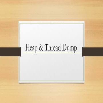 Heap And Thread Dump Ppt Programming Languages Computing