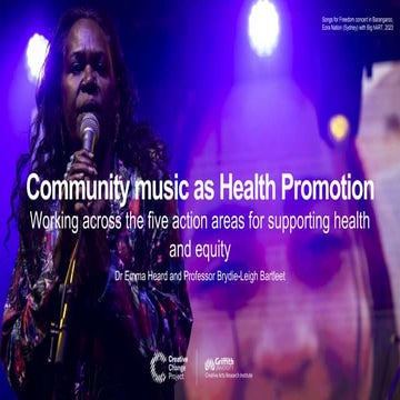 Community Music as Health Promotion: Working across the five actions ...