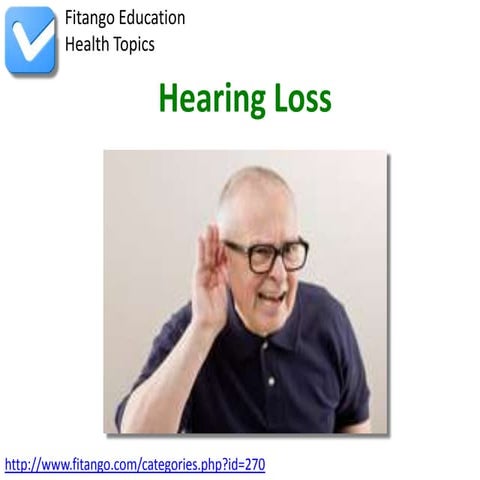 Hearing Loss | PPT