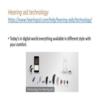 Hearing aid technology solutions | PPTX
