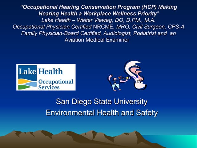 Occupational Hearing-Conservation-Training | PPTX