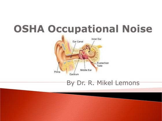 Occupational Hearing-Conservation-Training | PPTX