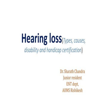 Hearing loss | PPTX
