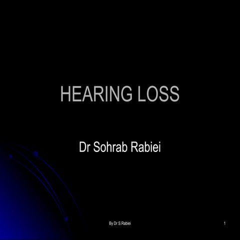 Hearing loss evaluation | PPT