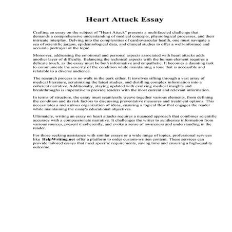 Heart Attack Writing