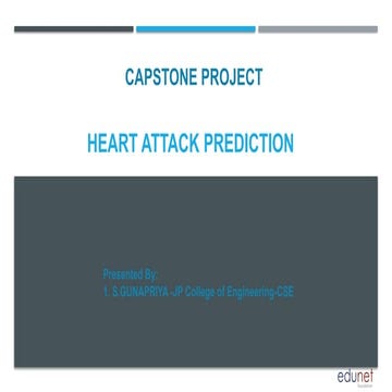 Heart Attack Prediction using artifical intelligence | PPT