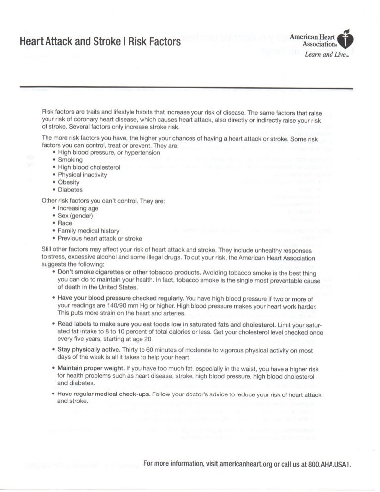 Heart Attack & Stroke