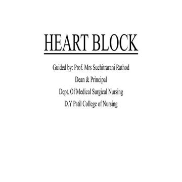 Heart block | PPTX