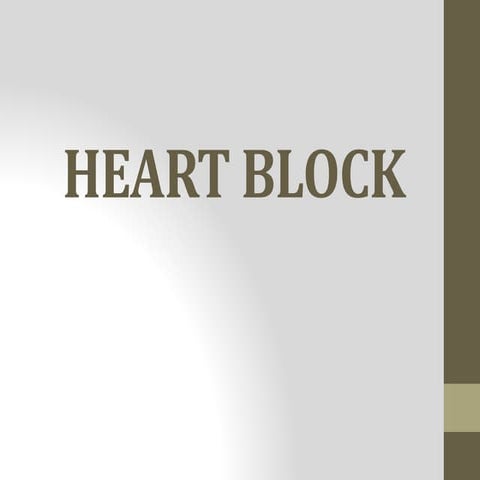 heartblock.pptx adult health nursing ppt | PPTX